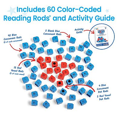 Reading Rods Alphabet & CVC Words Activity Set