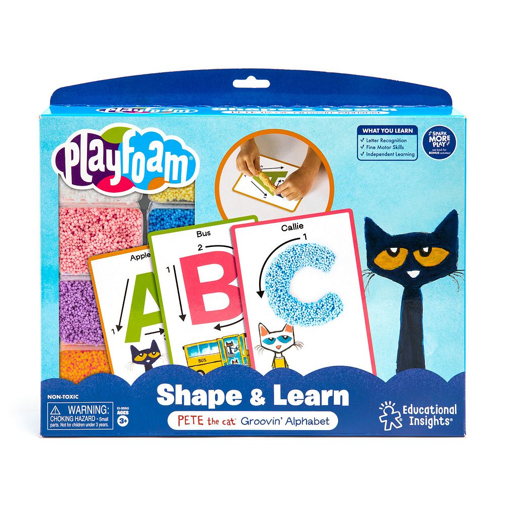 Educational Insights Playfoam Shape & Learn Pete the Cat Groovin ...
