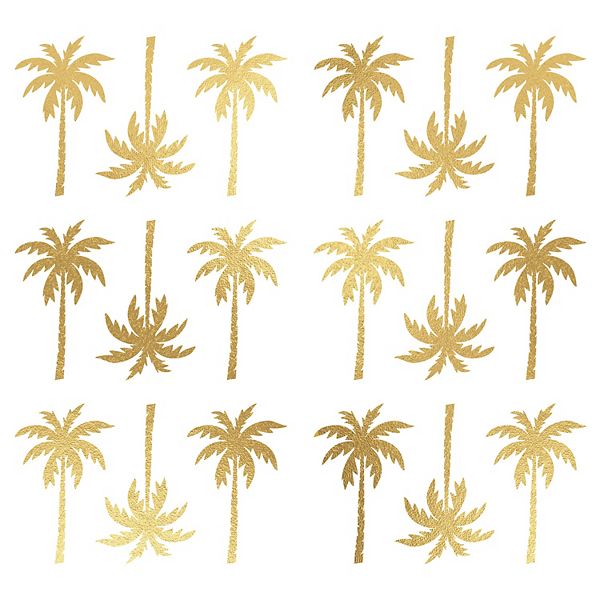 RoomMates Gold Finish Palm Tree Wall Decals 18-piece Set