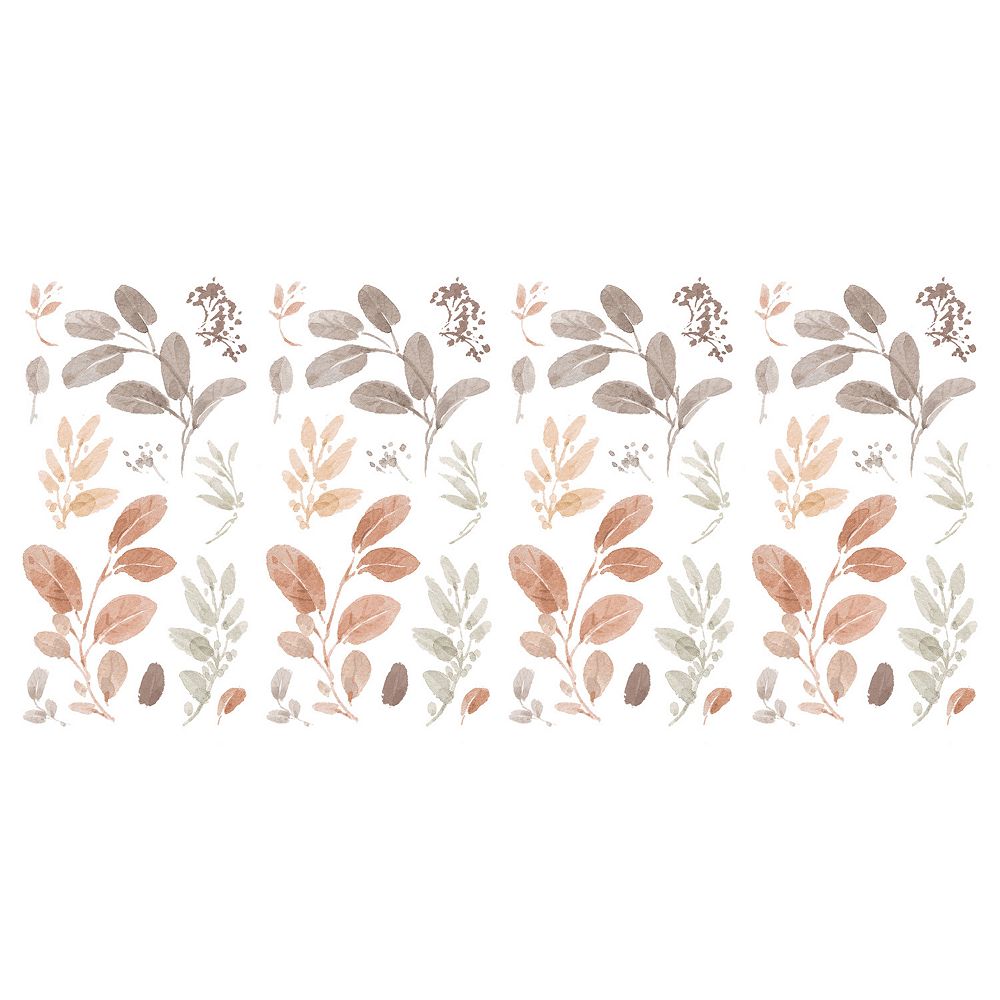 RoomMates Autumn Dancing Leaves Wall Decals 48-piece Set