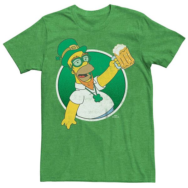 Men's The Simpsons Homer Leprechaun Tee