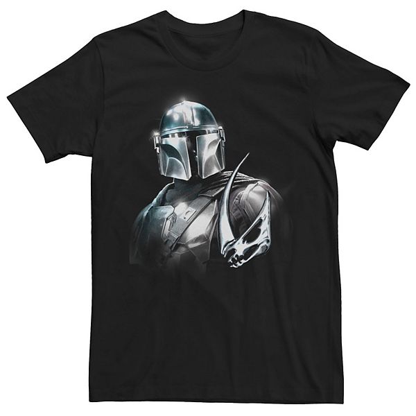 Men's Star Wars The Mandalorioan Mando Chrome Pose Tee
