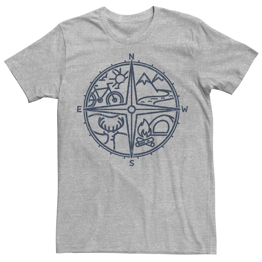 Men's Outdoor Compass Line Art Tee