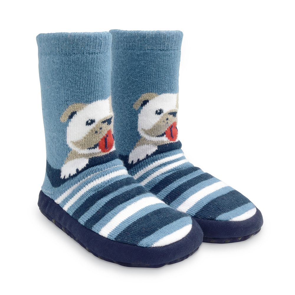 Baby Boy Jumping Beans® Dog Slipper Socks