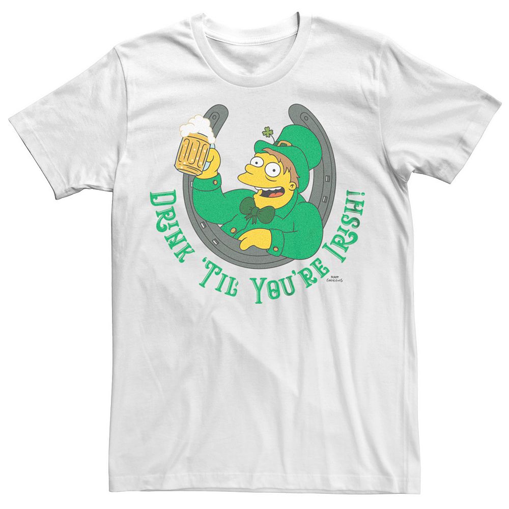 Big & Tall The Simpsons Irish Horseshoe Tee