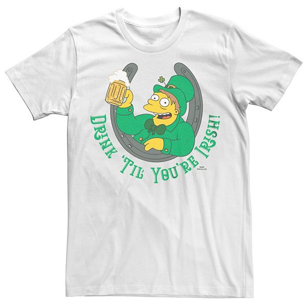 Big & Tall The Simpsons Irish Horseshoe Tee