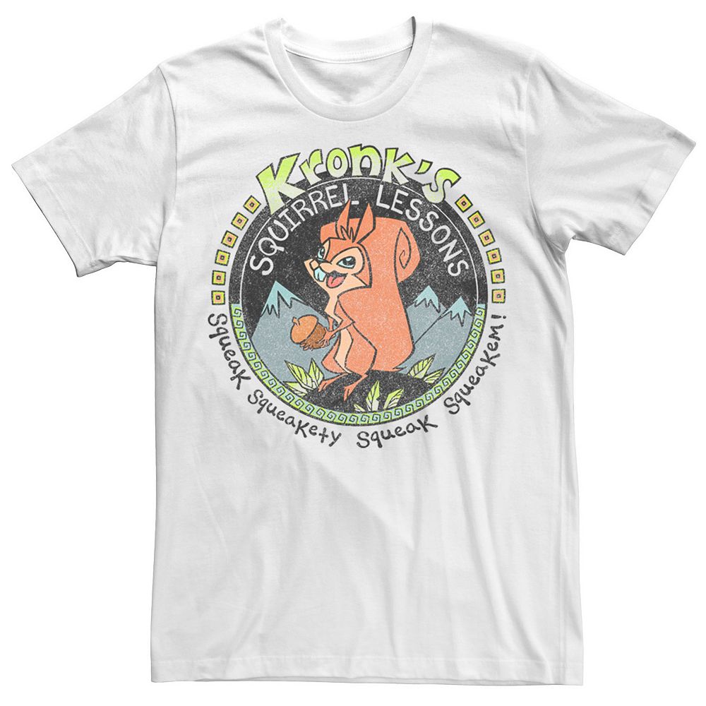 Disney's The Emperor's New Groove Men's Kronk's Squirrel Lessons Badge Tee