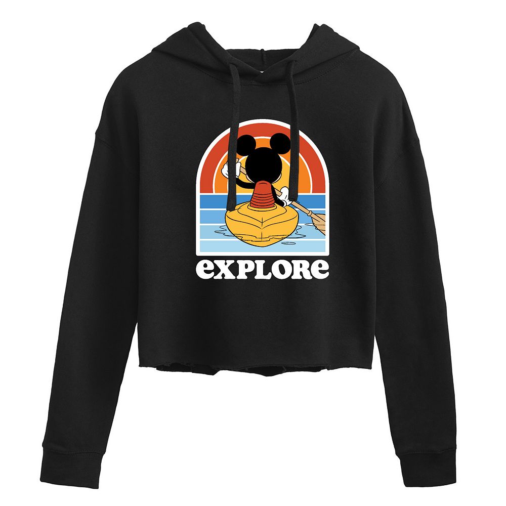 Disney's Mickey Mouse Juniors' Kayak Cropped Hoodie