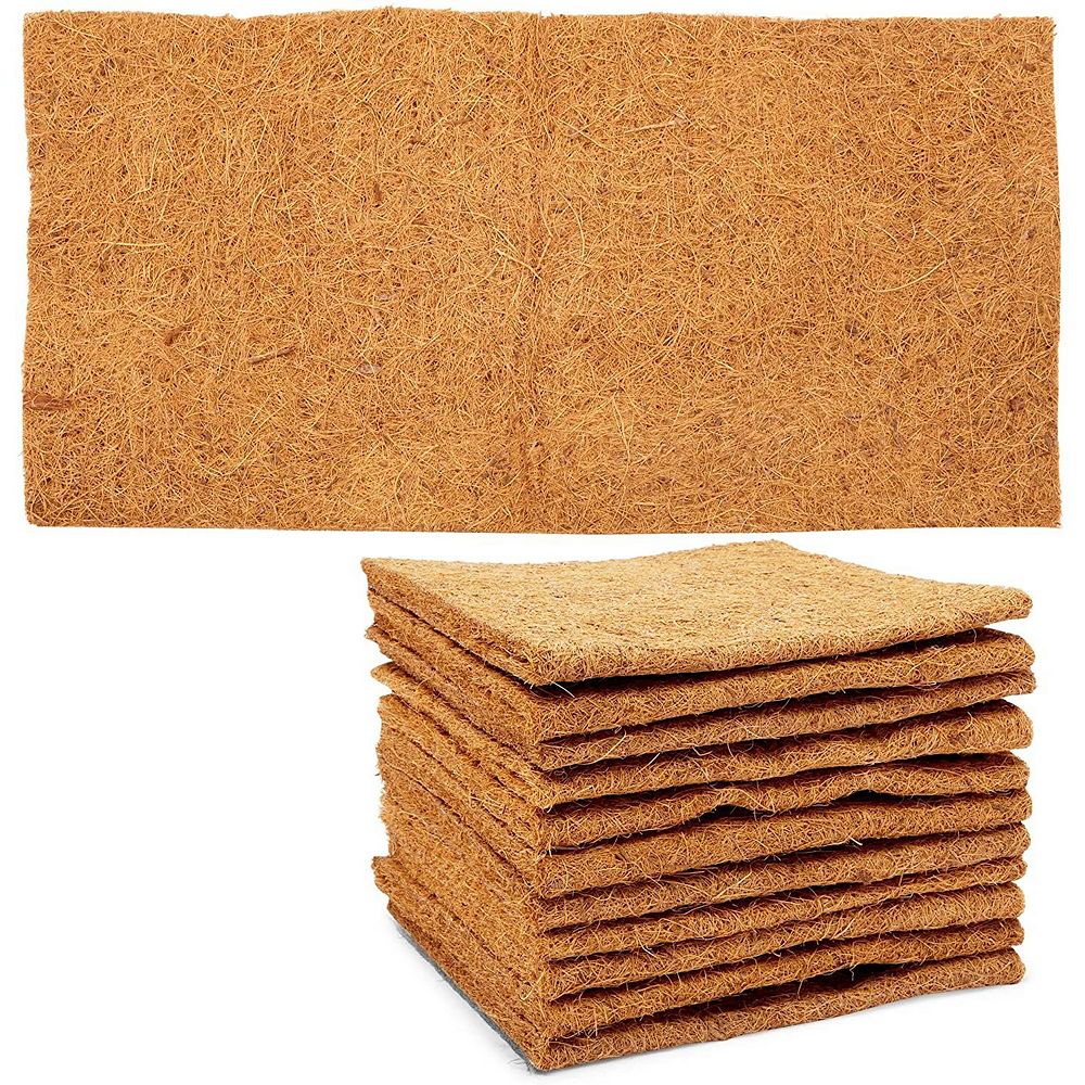 Farmlyn Creek Coco Fiber Substrate Mats for Small Pets, Natural Coir ...