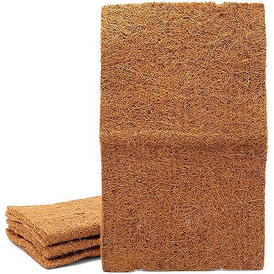 Farmlyn Creek Coco Fiber Substrate Mats for Small Pets, Natural Coir (4 ...