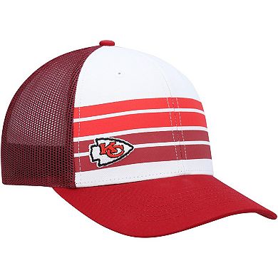 Youth '47 White/Red Kansas City Chiefs Cove Trucker Snapback Hat