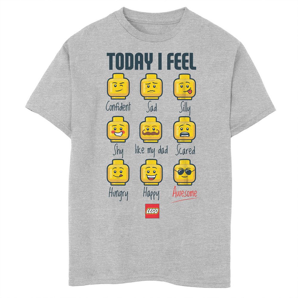 Boys 8-20 Lego Iconic Expressions Of Lego Guy Figures Graphic Tee