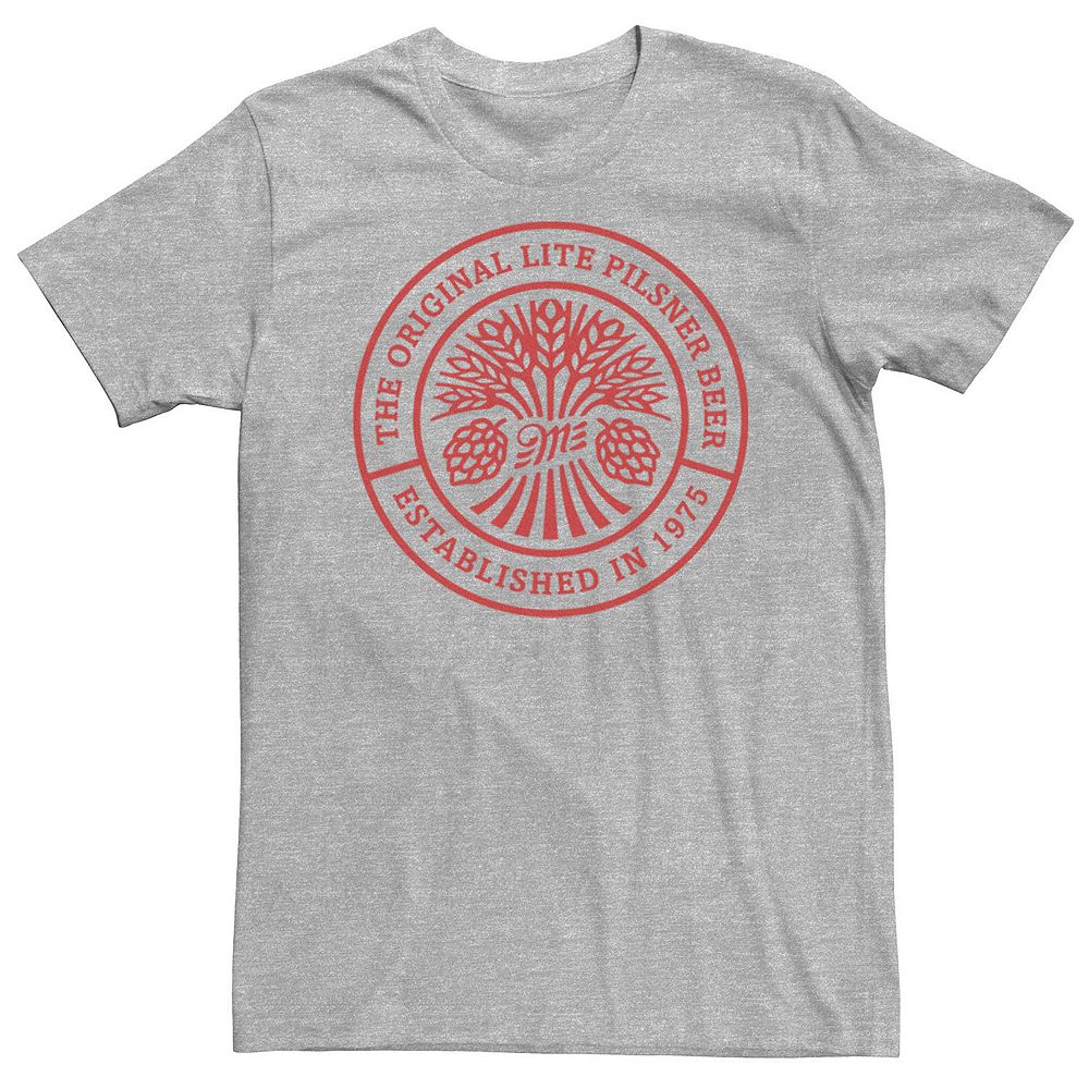 Big & Tall Miller Coors The Original Light Pilsner Red Poster Tee