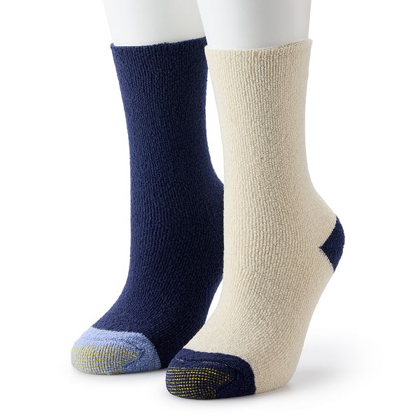 Women's GOLDTOE® 2-Pack Terry Crew Socks