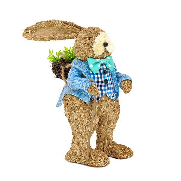 National Tree Company Bunny Blue Coat Table Decor