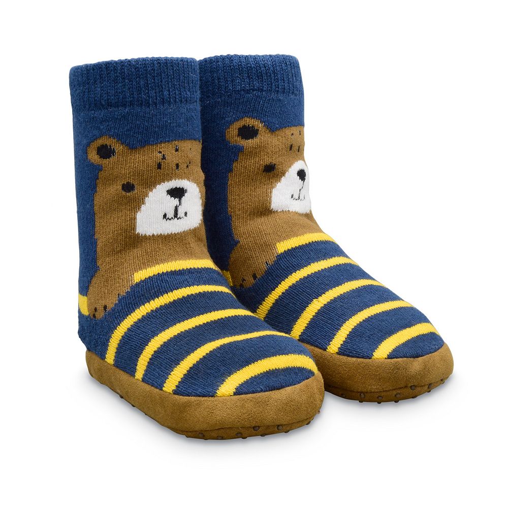 Baby Boy Jumping Beans® Bear Slipper Socks