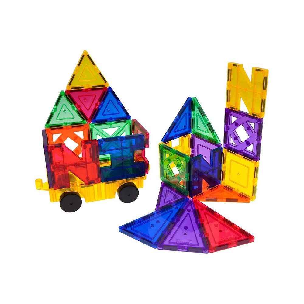 PicassoTiles 26 PC Magnetic Tiles, Magnetic Building Blocks for Kids ...