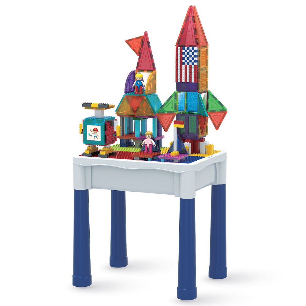 PicassoTiles 316 PC Magnetic Tiles, Building Brick Blocks, Activity ...