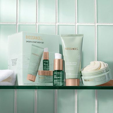 Biossance Smooth Start Travel Body Set