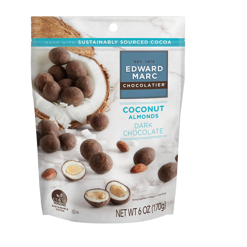 Edward Marc Chocolatier Dark Chocolate Coconut Almonds