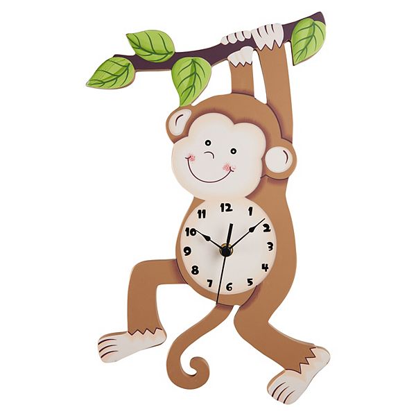 Fantasy Fields Sunny Safari Monkey Wall Clock