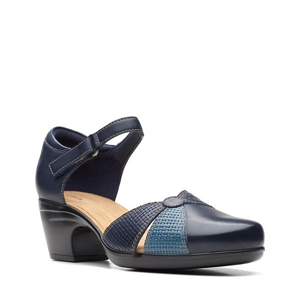 Clarks® Emily Rae Women's Leather Ankle Strap Pump