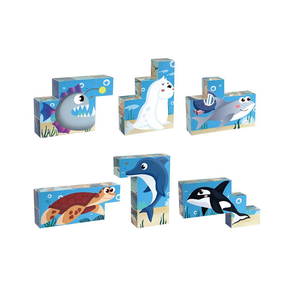 63 Piece Sea Ocean Animal Magnetic Puzzle Cube Set