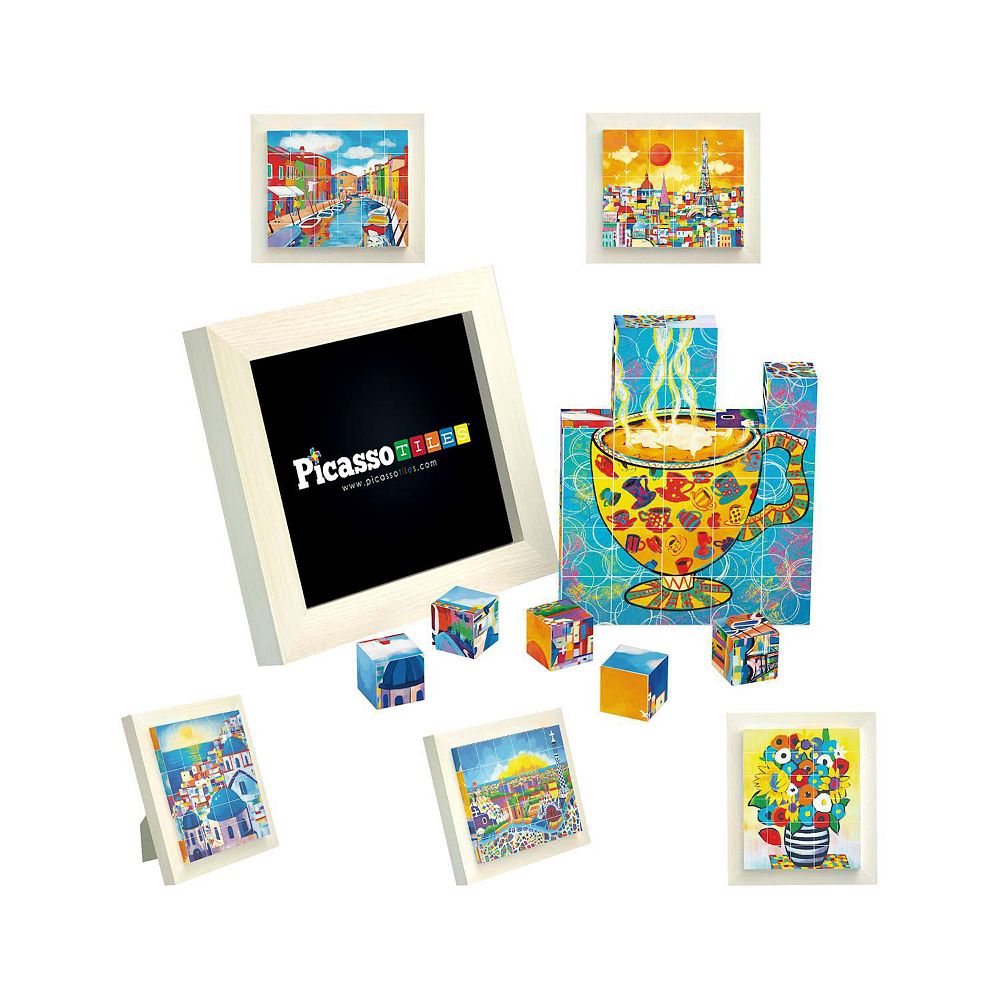 PicassoTiles 30 PC 6-in-1 World Famous Paintings Magnetic Blocks ...