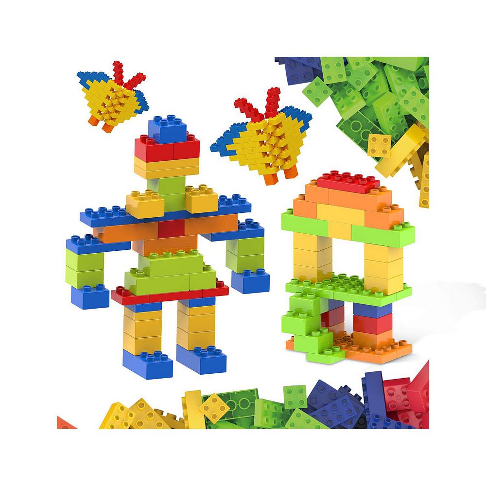 PICASSO-TILES 200pc Large Construction Brick Building Blocks, Brick ...