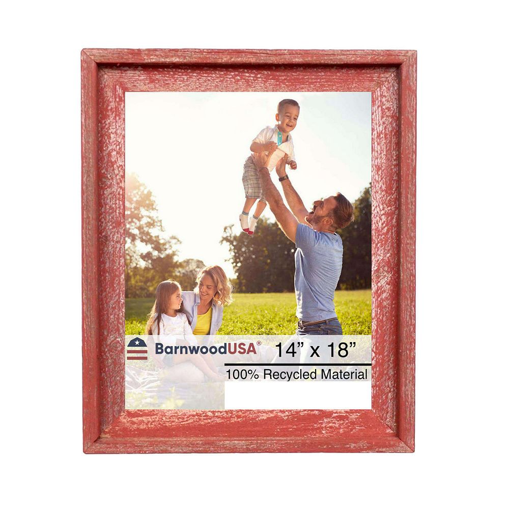 Rustic Farmhouse Signature Series 14x18 Reclaimed Wood Picture Frame