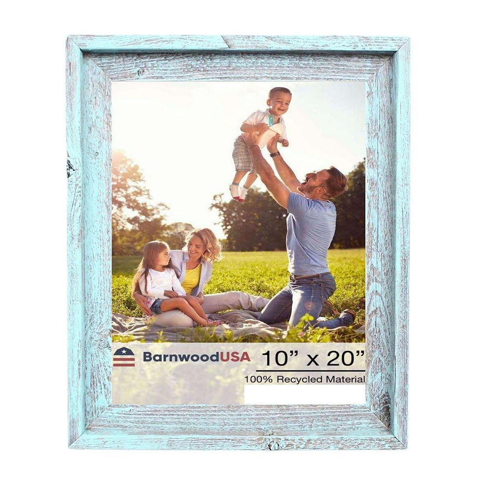 Rustic Farmhouse Signature Series 10x20 Reclaimed Wood Picture Frame