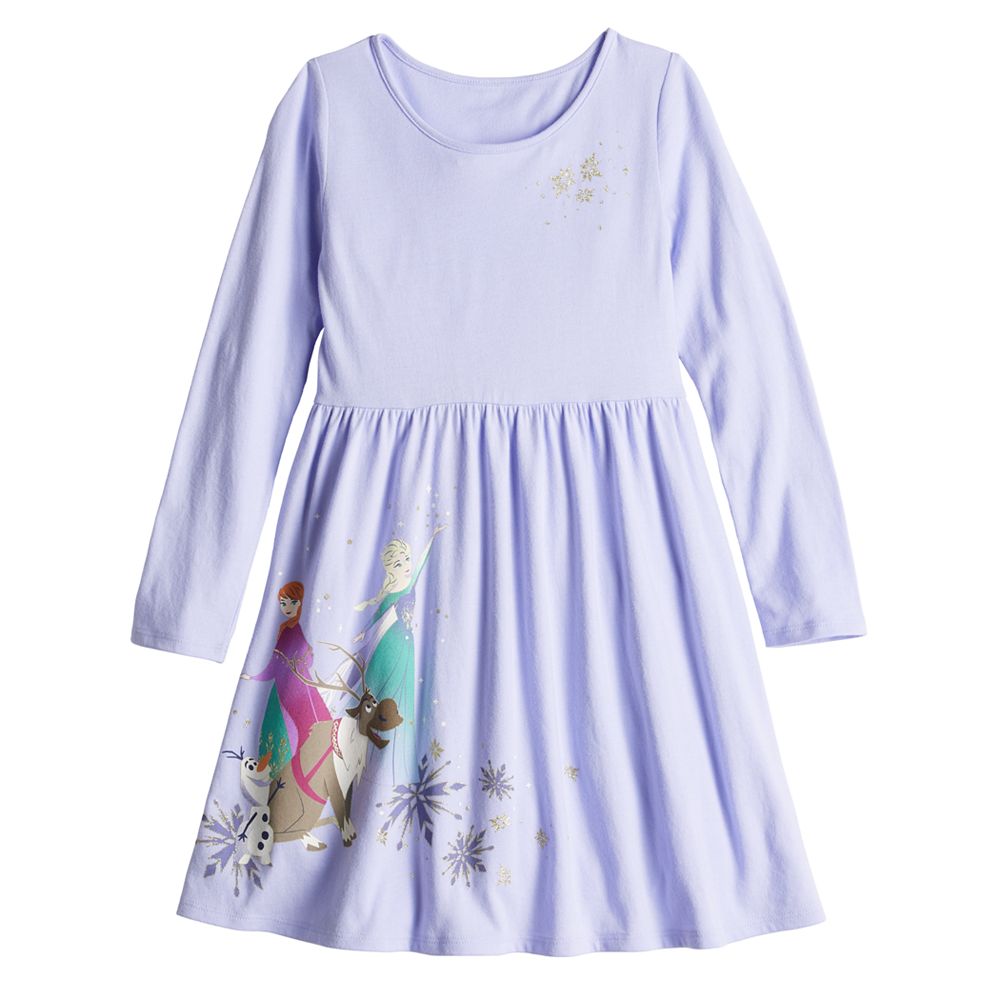 Girls 4-12 Disney/Jumping Beans® Frozen Long Sleeve Essential Dress