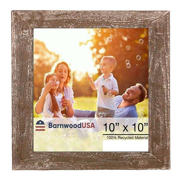 Rustic Farmhouse 10 in. x 10 in. Reclaimed Wood Picture Frame