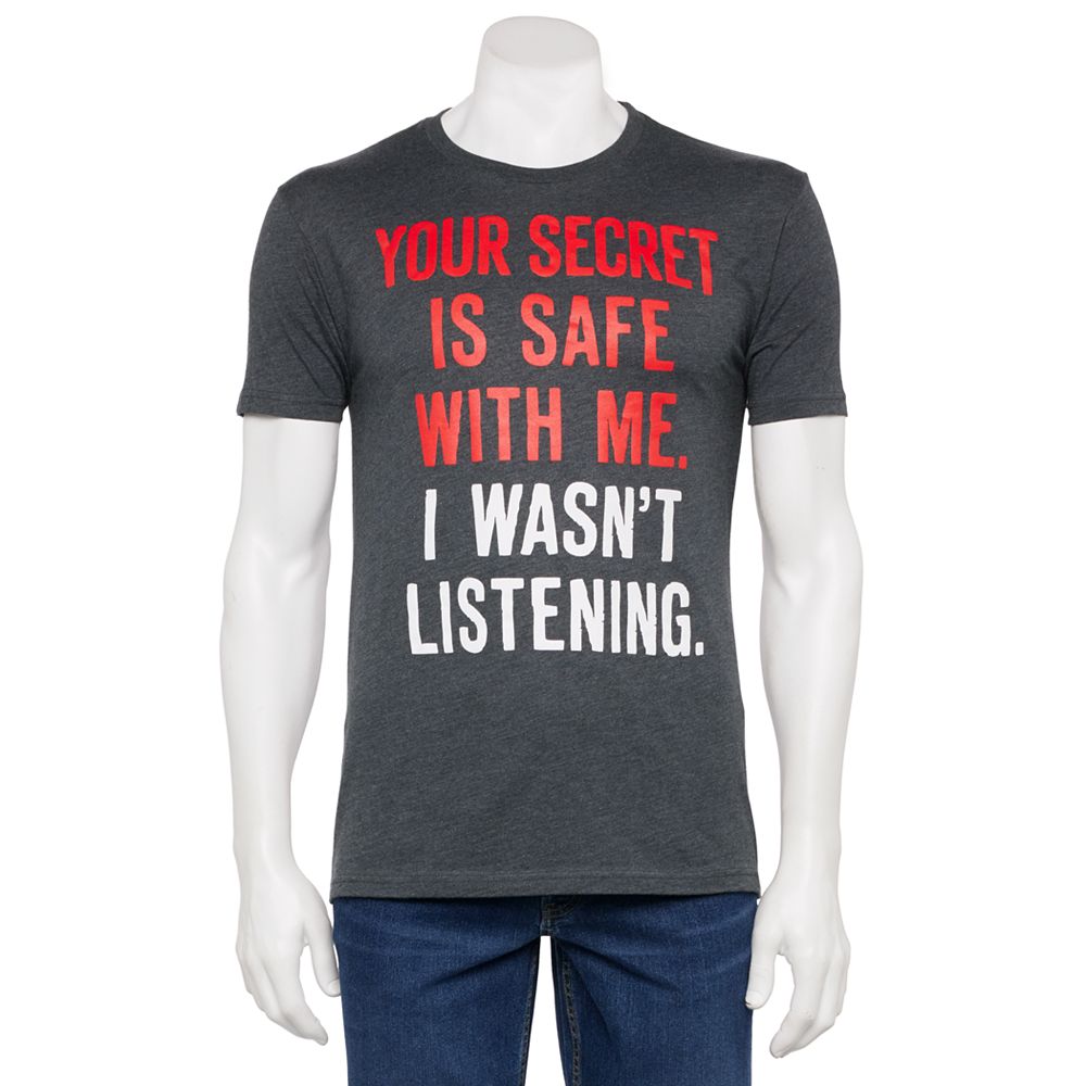 Men's Your Secret is Safe Graphic Tee