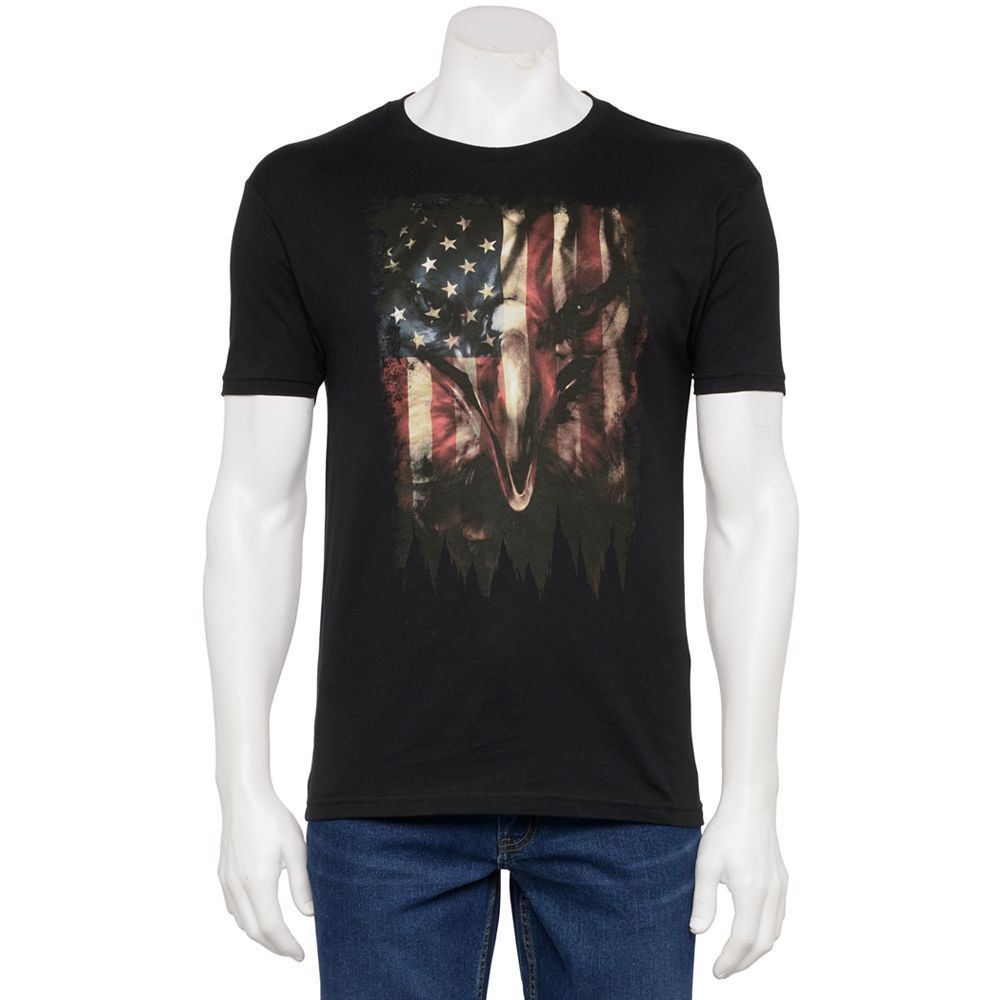 Men's Eagle American Flag Graphic Tee