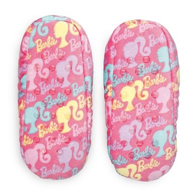 Toddler Girl Mattel’s Barbie Fuzzy Babba Slipper Socks