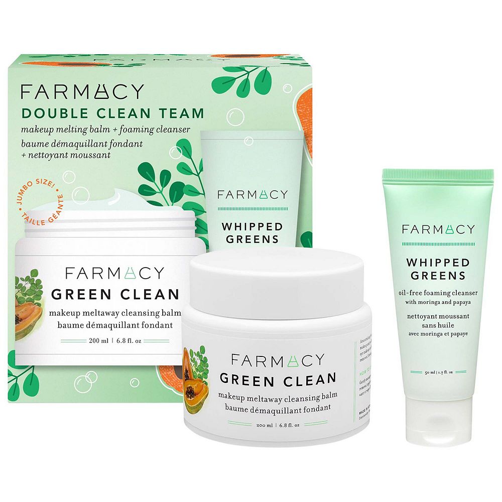 Farmacy Double Clean Team Makeup Melting Balm + Foaming Cleanser
