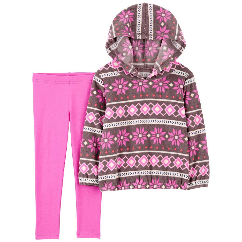 Baby Girl Carter's 2-Piece Fair Isle Fleece Pullover & Leggings Set