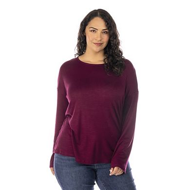 Dressbarn Women's Super Soft Crew Neck Knit Top