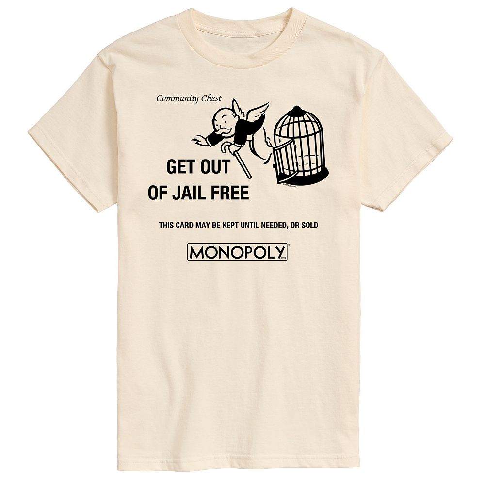 Men's Monopoly Get Out Of Jail Free Tee