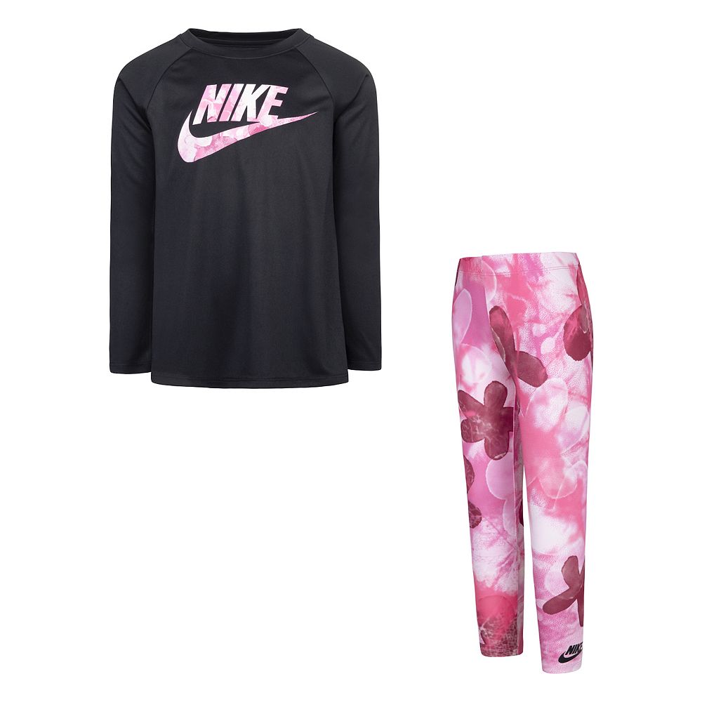 Baby & Toddler Girl Nike Sci-Dye T-shirt & Leggings Set