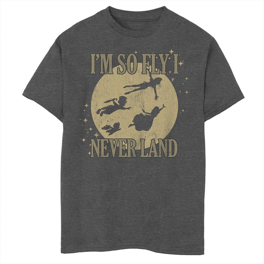 Disney's Peter Pan Boys 6-20 Im So Fly I Never Land Silhouettes Graphic Tee