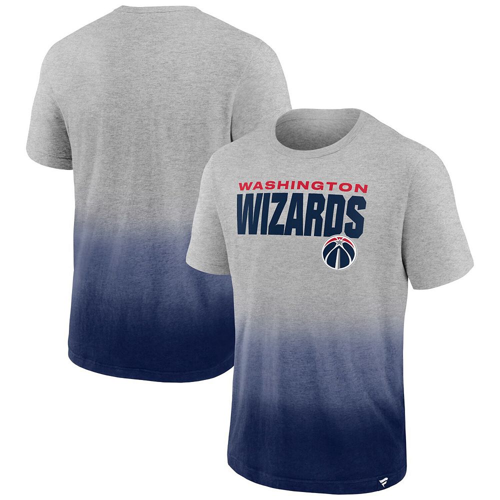 Men's Fanatics Heathered Gray/Navy Washington Wizards Board Crasher Dip ...