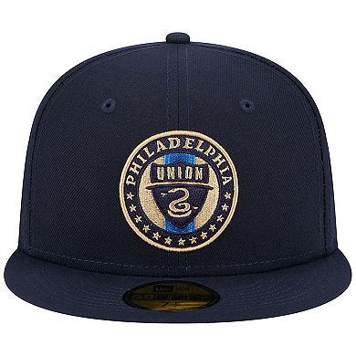 Men's New Era Navy Philadelphia Union Patch 59FIFTY Fitted Hat