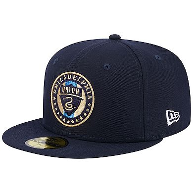 Men's New Era Navy Philadelphia Union Patch 59FIFTY Fitted Hat