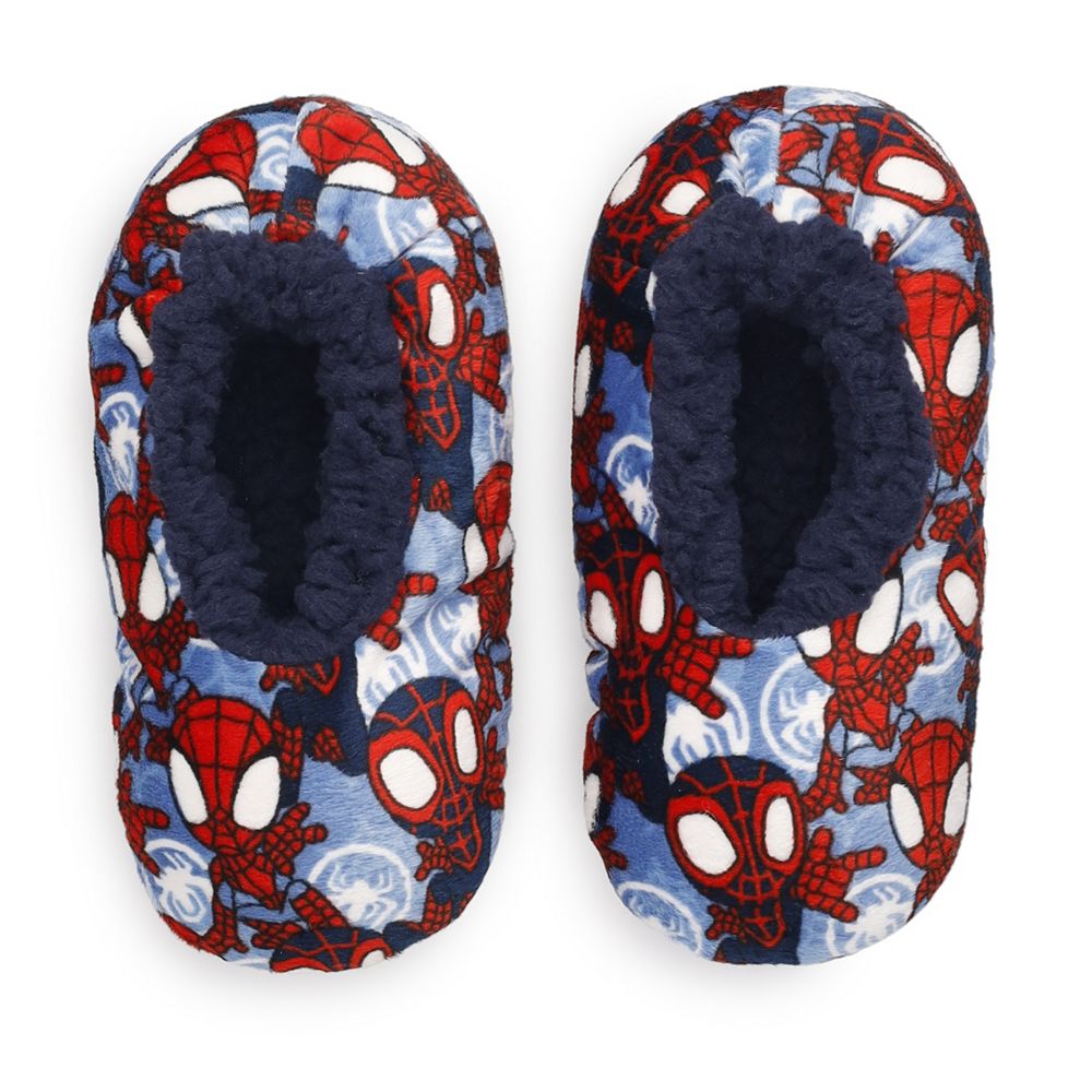 Toddler Boy Marvel’s Spidey and His Amazing Friends Fuzzy Babba Slipper ...