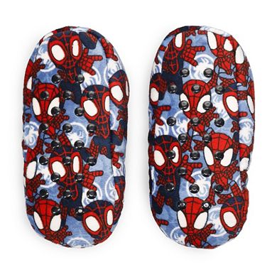 Toddler Boy Marvel’s Spidey and His Amazing Friends Fuzzy Babba Slipper ...