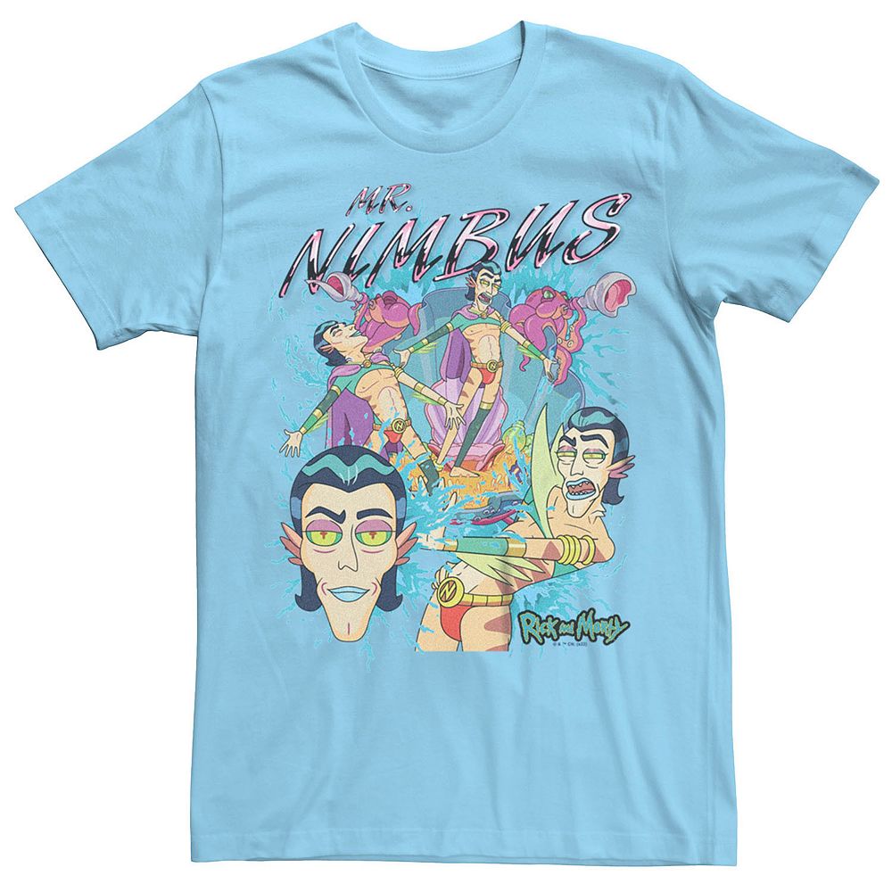 Men's Rick And Morty Mr. Nimbus Poses Tee