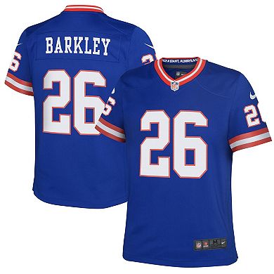 Youth Nike Saquon Barkley Royal New York Giants Classic Player Game Jersey