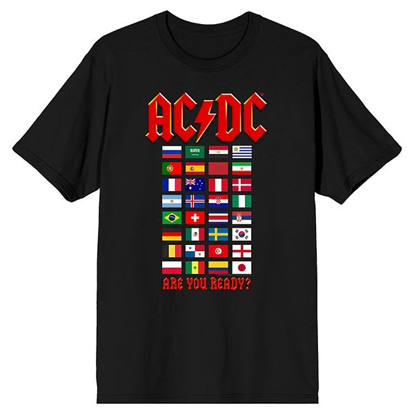 Men's ACDC World Tour Flags Tee
